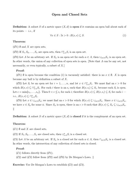 lecture notes lecture 12 open and closedsets open and closed sets definition a subset s of a