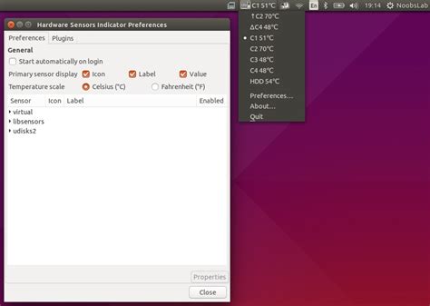 Ubuntu System Monitor Indicator Hetysend