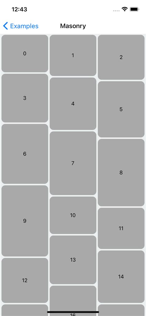 Masonry Layout FlashList