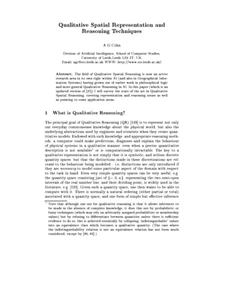 pdf qualitative spatial representation and reasoning an overview anthony cohn