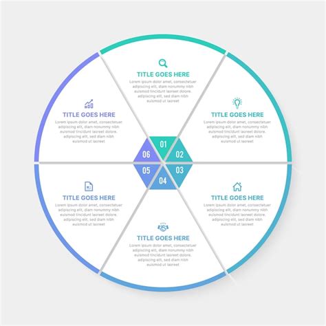 Premium Vector Circle Round Infographic Design Template With Six Options