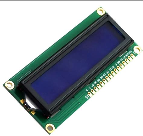 1pcs lcd1602จอ lcd 1602หน้าจอสีฟ้า5v และรหัสสีขาวสำหรับ arduino มิเตอร์วัดแรงดันไฟฟ้า aliexpress