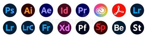 Adobe Suite Icons Stock Illustrations 27 Adobe Suite Icons Stock
