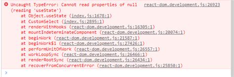 reactjs uncaught typeerror cannot read property of null reading usestate stack overflow