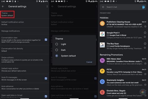 How To Activate Gmail Dark Mode In Android Ios Techviral