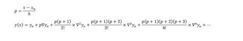 c program for newton s backward interpolation