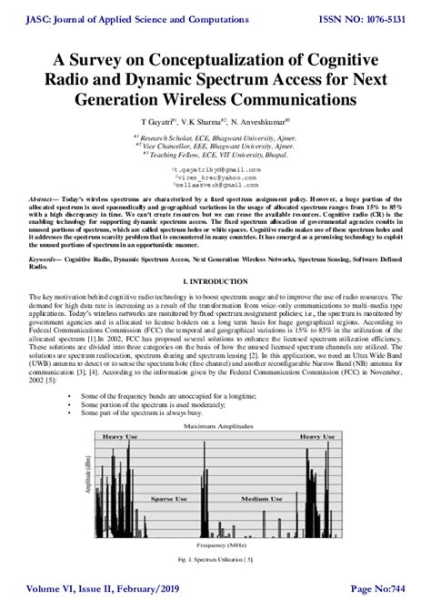 pdf a survey on conceptualization of cognitive radio and dynamic spectrum access for next