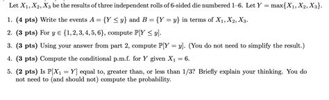 let x1 x2 x3 be the results of three independent