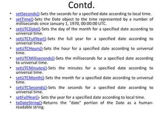 Date Object Pptx Date And Object V PPT