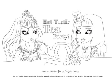 Raven Queen Ever After High Coloring Pages Dragon Games Image