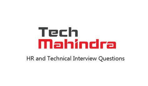 tech mahindra interview questions for freshers