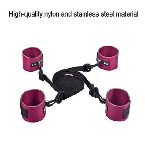 Buy Adult Handcuffs Legs Whip Sex Bondage Wrists Ankle Straps Set Fetish Bdsm Restraints Sex