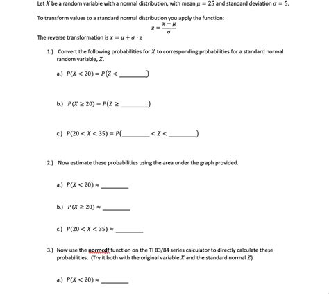 Solved Let X Be A Random Variable With A Normal Chegg