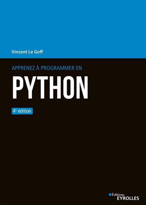 OpenClassrooms Apprenez à programmer en Python ebook Vincent le