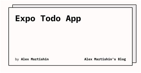expo todo app