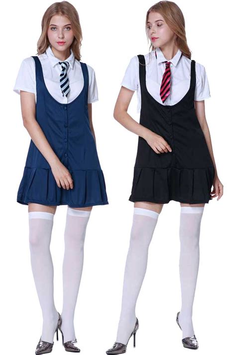Ladies Sexy School Girl Fancy Dress Costumestockings St Trinians Uniform Adult Ebay