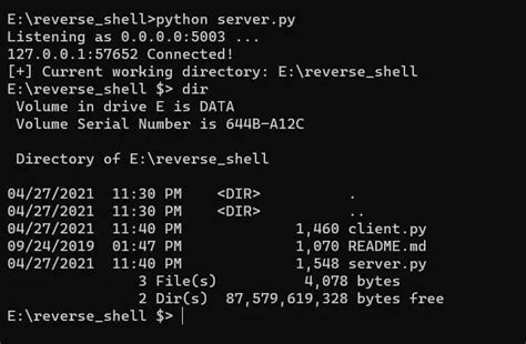 a reverse shell with python axju