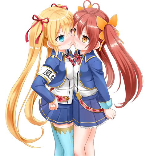 Minazuki Fuko And Kishida Natsumi Grimoire ~shiritsu Grimoire Mahou Gakuen~ Drawn By Nichika