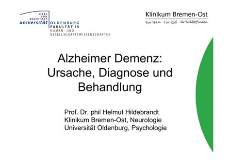 Alzheimer Demenz Ursache Diagnose Und Behandlung