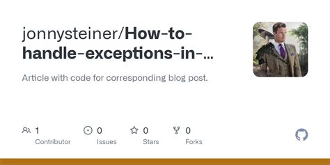 github jonnysteiner how to handle exceptions in selenium webdriver article with code for
