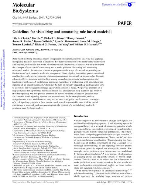 [pdf] guidelines for visualizing and annotating rule based models