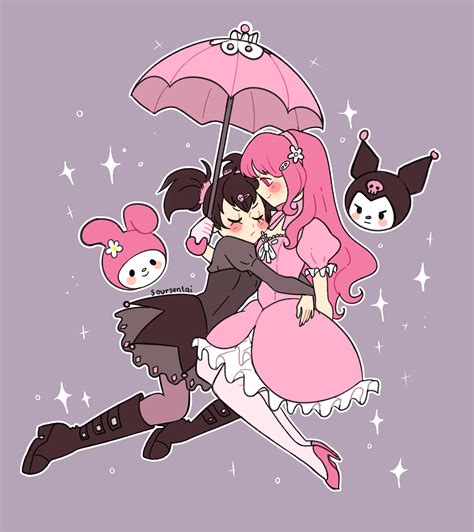 My Melody And Kuromi By Mya 0 On Deviantart