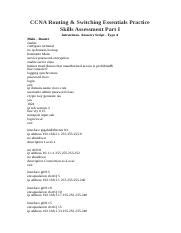 RSE Practice Skill Assessment Docx CCNA Routing Switching