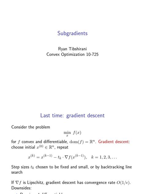 subgradients a fundamental concept in convex optimization pdf mathematical optimization