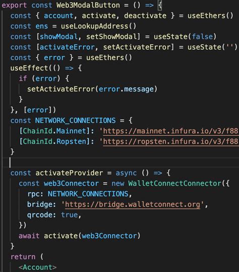 Collect To Walletconnect Failed Uncaught In Promise ReferenceError