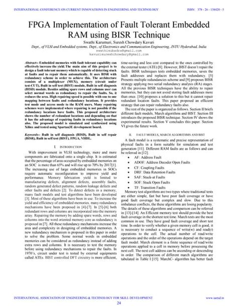 iaetsd fpga implementation of fault tolerant embedded pdf