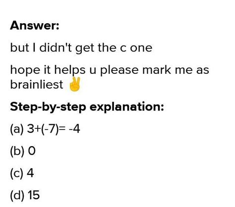 2 write a pair of integers whose difference gives a a negative integer b zero c an