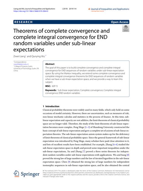 pdf theorems of complete convergence and complete integral convergence for end random