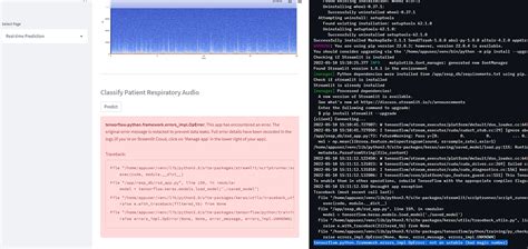 streamlit deployment tensorflow python framework errors impl operror ☁️ community cloud