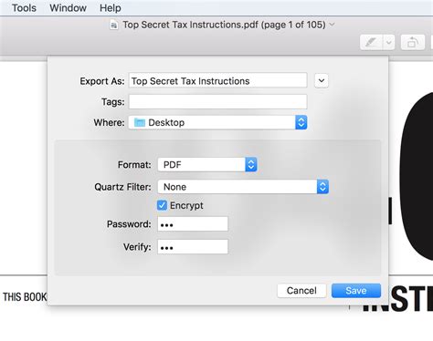 how to password protect pdf files on your mac