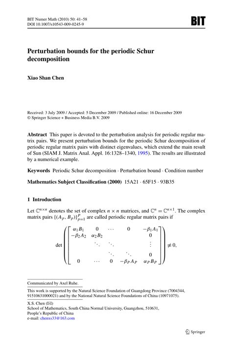 pdf perturbation bounds for the periodic schur decomposition