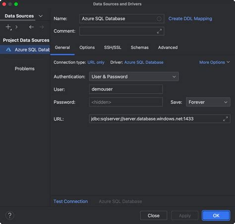 Azure SQL Database DataGrip Documentation