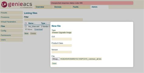 File Upload Fails With Error GenieACS Forum