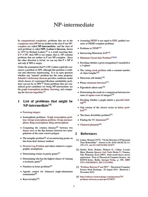 np intermediate pdf pdf computational complexity theory discrete mathematics