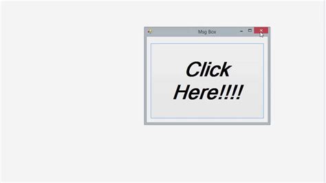 Visual Studio 2013 VB How To Make MessageBox With OK Button YouTube