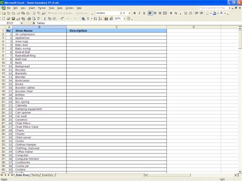 Inventory Spreadsheet Template Db Excel