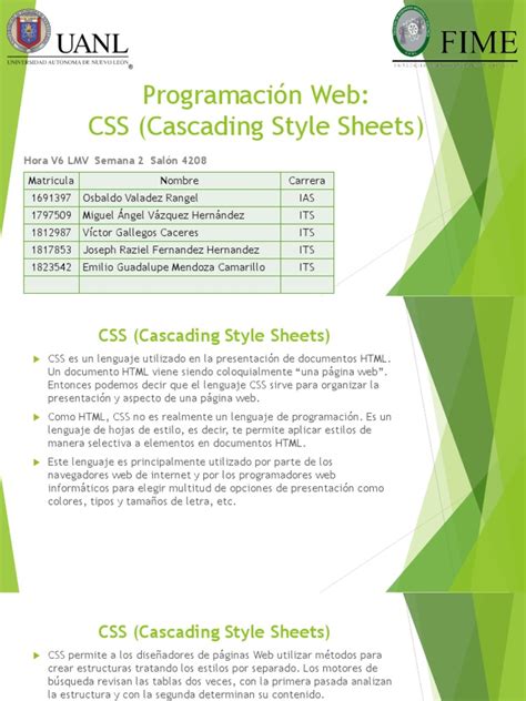 css cascading style sheets hojas de estilo en cascada html