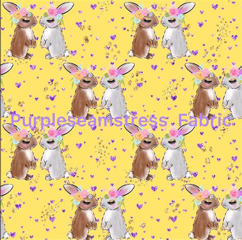Bunny Love Purpleseamstress Fabric