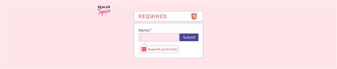 What Is Required Attribute In Html Scaler Topics