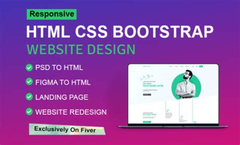 Convert Psd To Html Figma To Html Xd To Html Css Bootstrap 5 Responsive