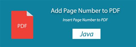 add page number to pdf documents in java insert page number stamp to pdf