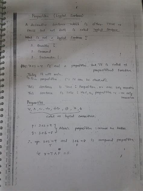 computer science discrete mathematics handwritten notes made easy class notes