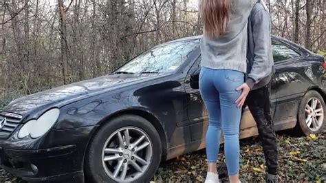 Teen Amateur Girlfriend Banged Outside In The Woods