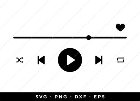 Music Player SVG Audio Controls SVG Music Player Buttons Etsy