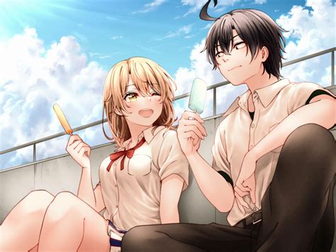Isshiki Iroha And Hikigaya Hachiman Yahari Ore No Seishun Lovecome Wa Machigatteiru Drawn By