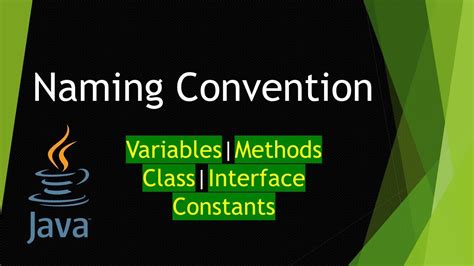 06 naming conventions in java youtube